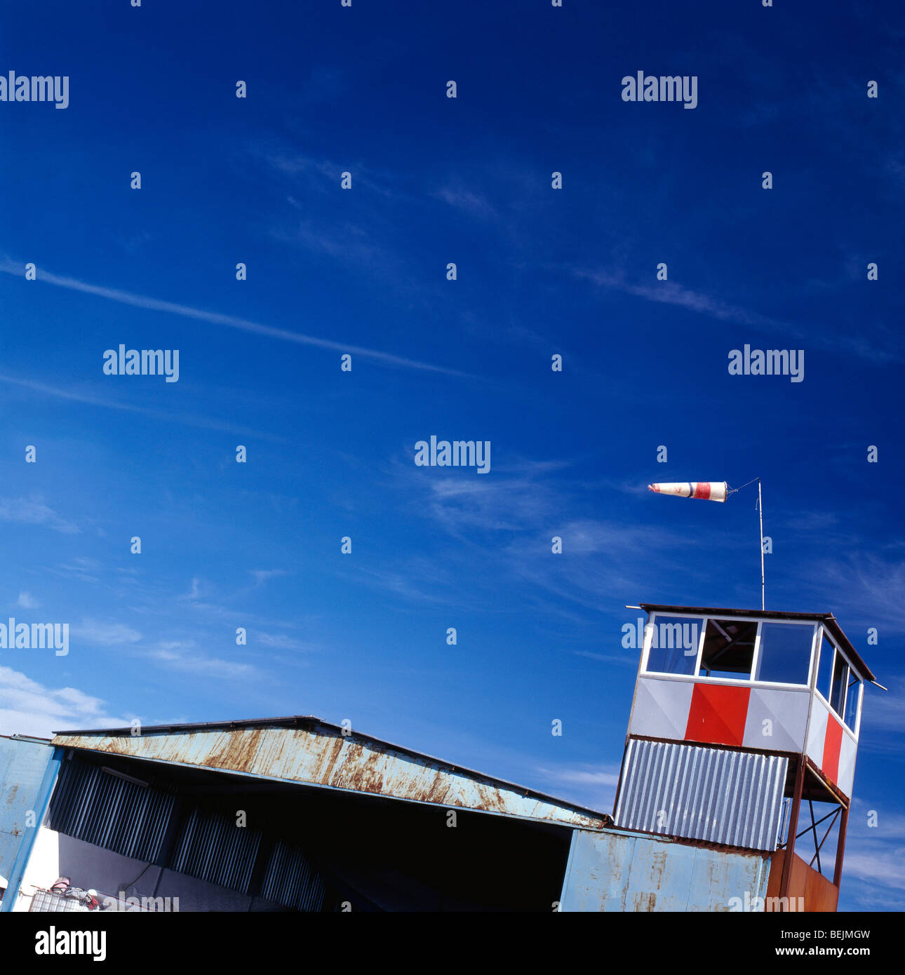 Windsock against clear blue hi-res stock photography and images - Alamy