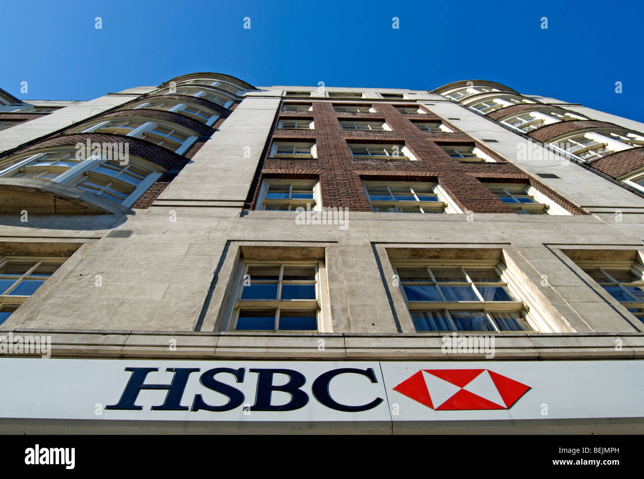 branch of hsbc bank in queensway, bayswater, west london, england Stock ...