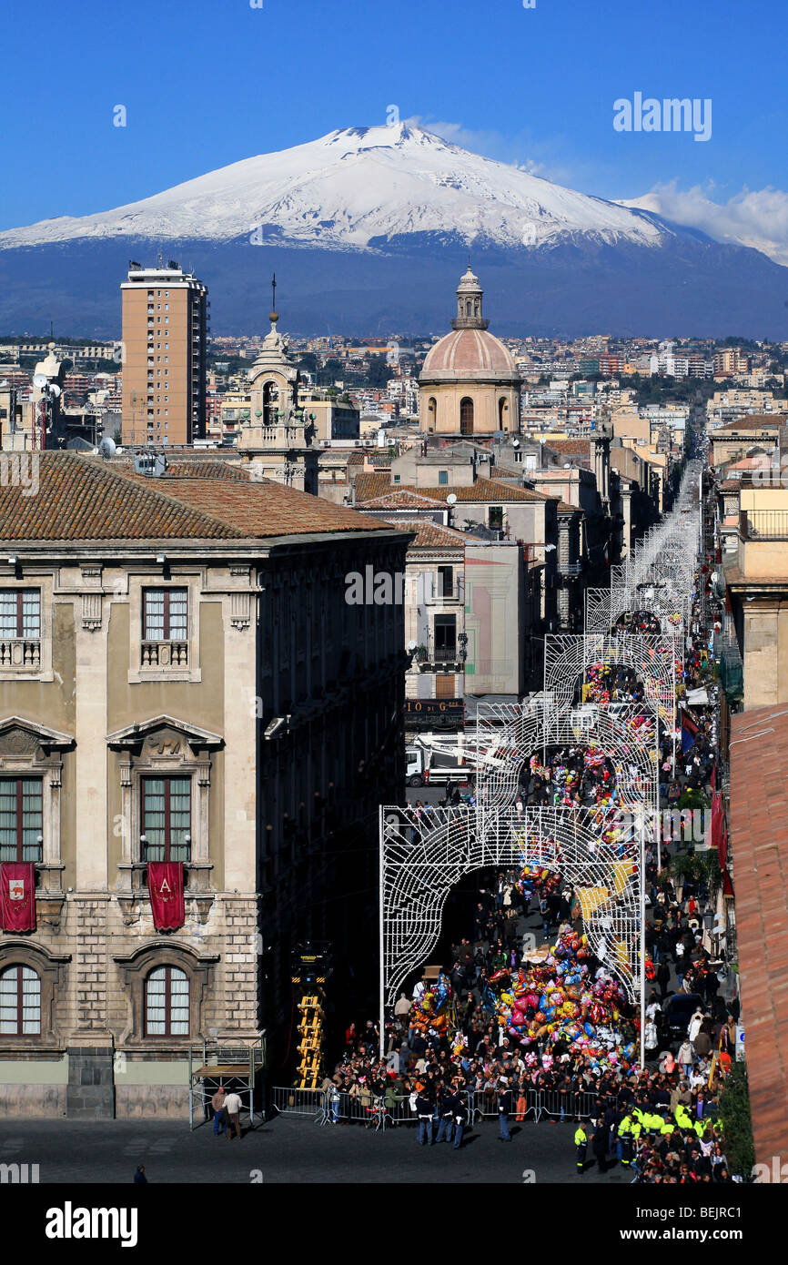 Via Etnea, Catania, Sicily, Italy Stock Photo - Alamy