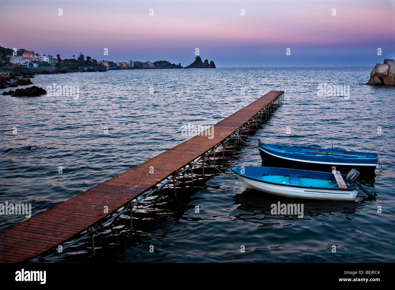 Fishing harbour, Acitrezza, Sicily, Italy Stock Photo - Alamy