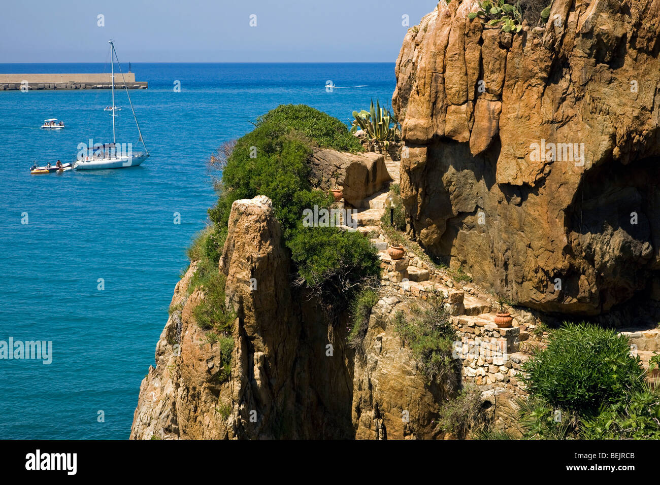 Capo Kalura cape, Cefalï¿½, Sicily, Italy Stock Photo - Alamy