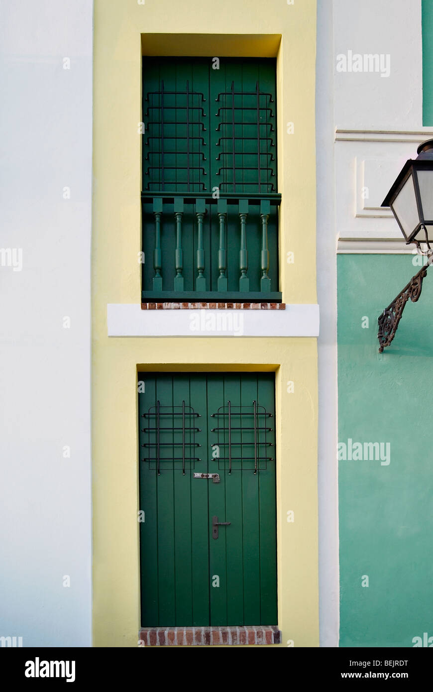 Closed door of a building Stock Photo - Alamy