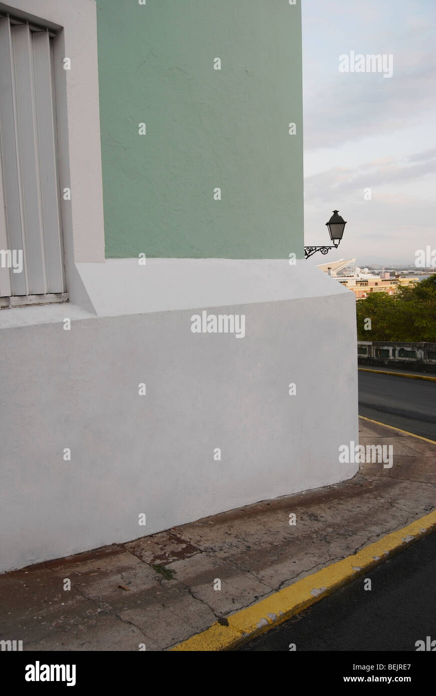 Building along a road Stock Photo - Alamy