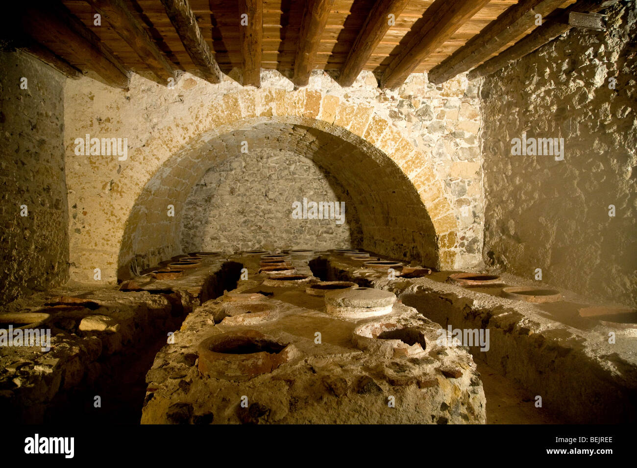 Oil cellar, Cefalï¿½, Sicily, Italy Stock Photo - Alamy