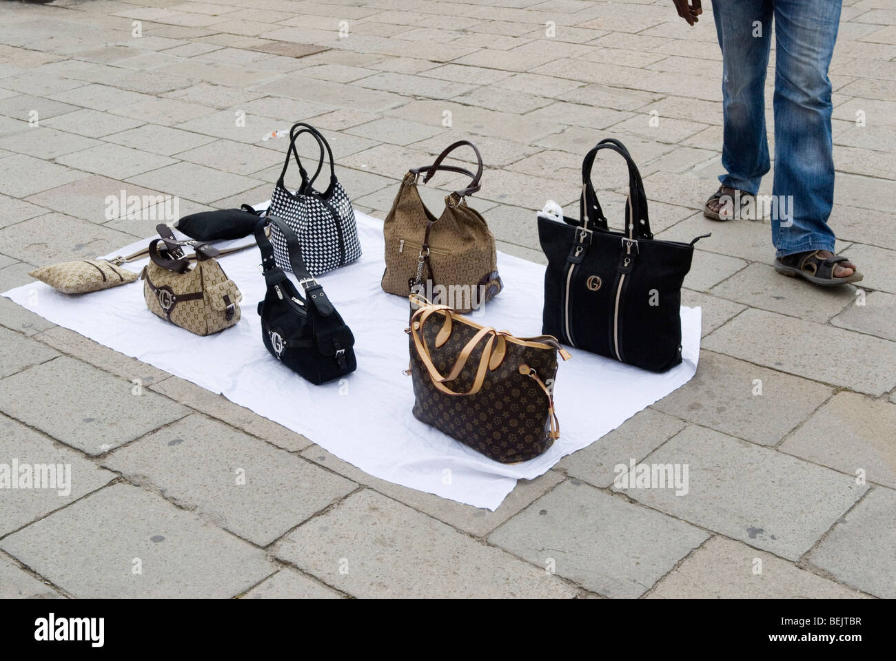 Fake designer handbags being sold hi-res stock photography and images ...