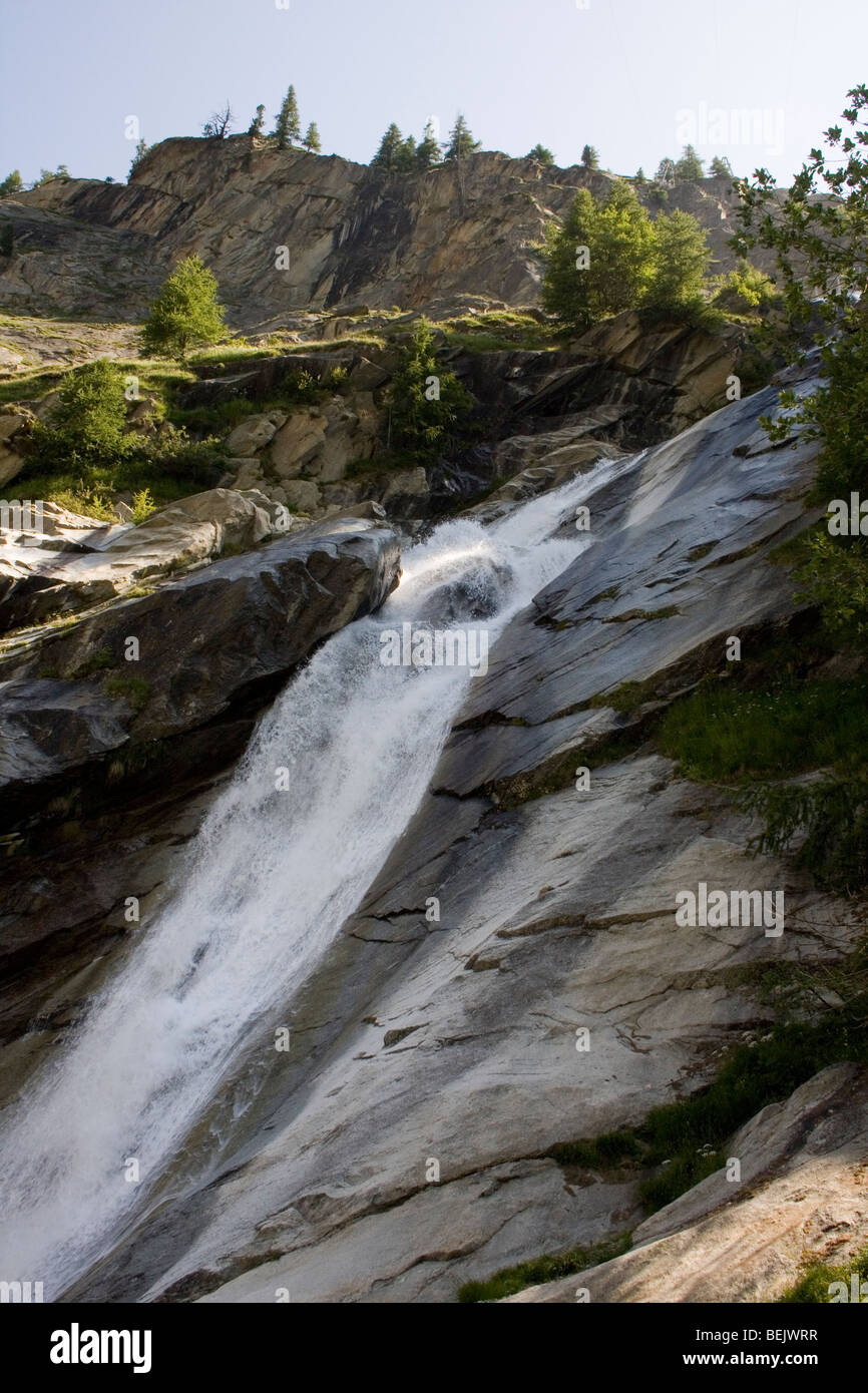 alpine waterfall scenery Switzerland Stock Photo - Alamy