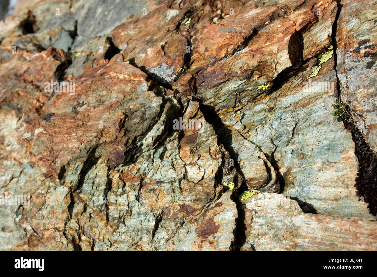 patterns and textures in alpine rock Stock Photo - Alamy