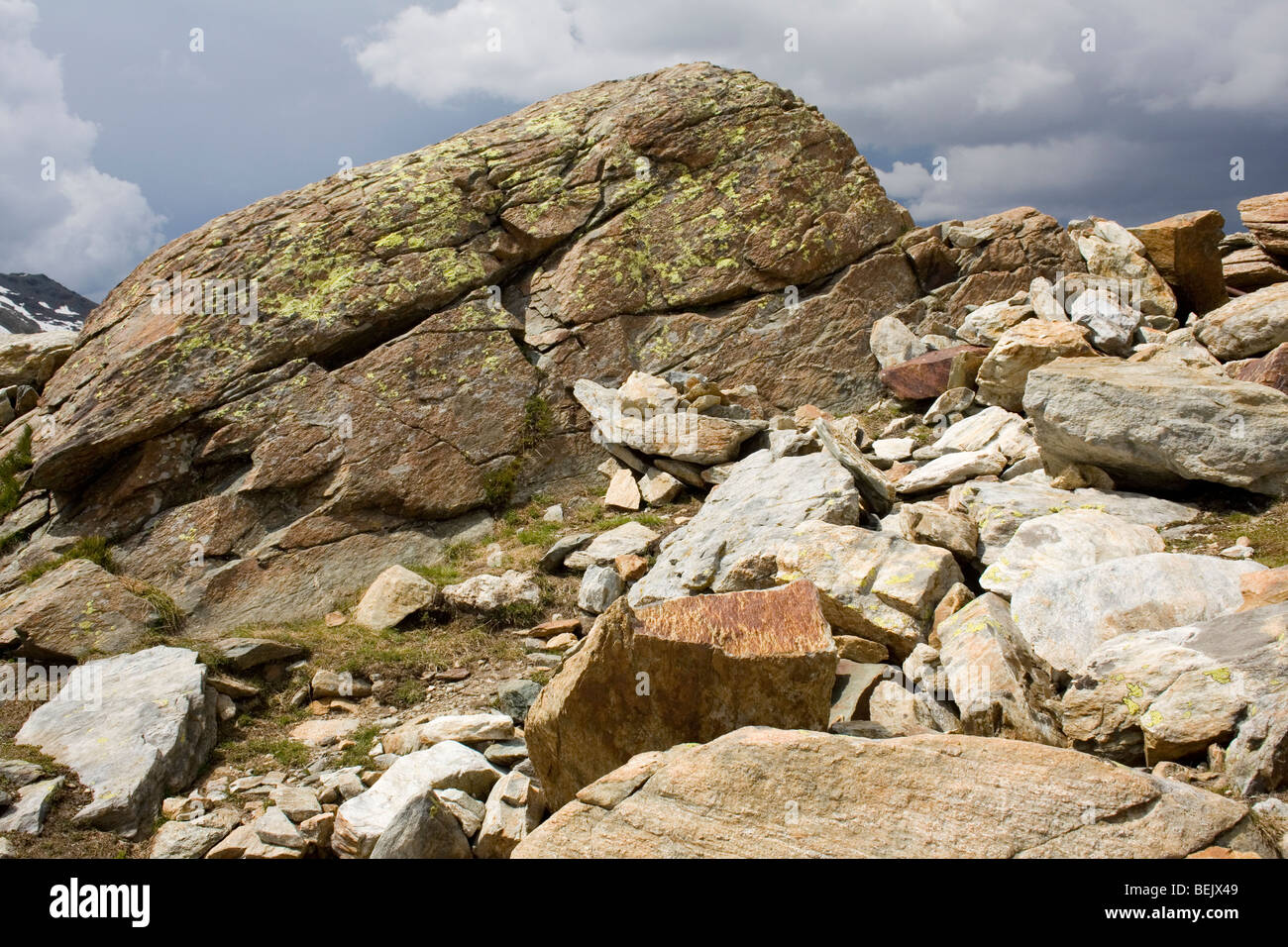 patterns and textures in alpine rock Stock Photo - Alamy