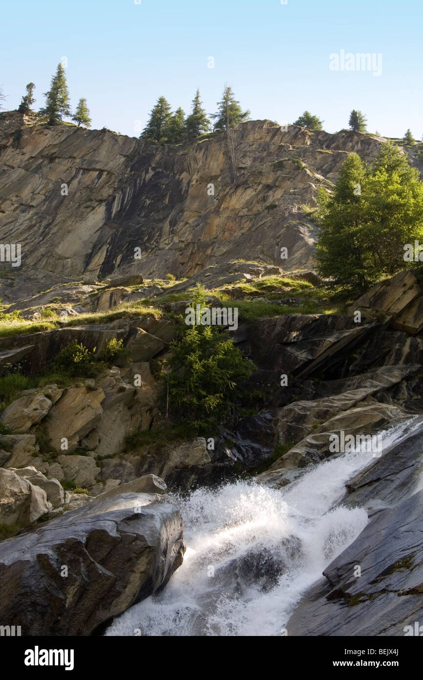 Alpine waterfall hi-res stock photography and images - Alamy