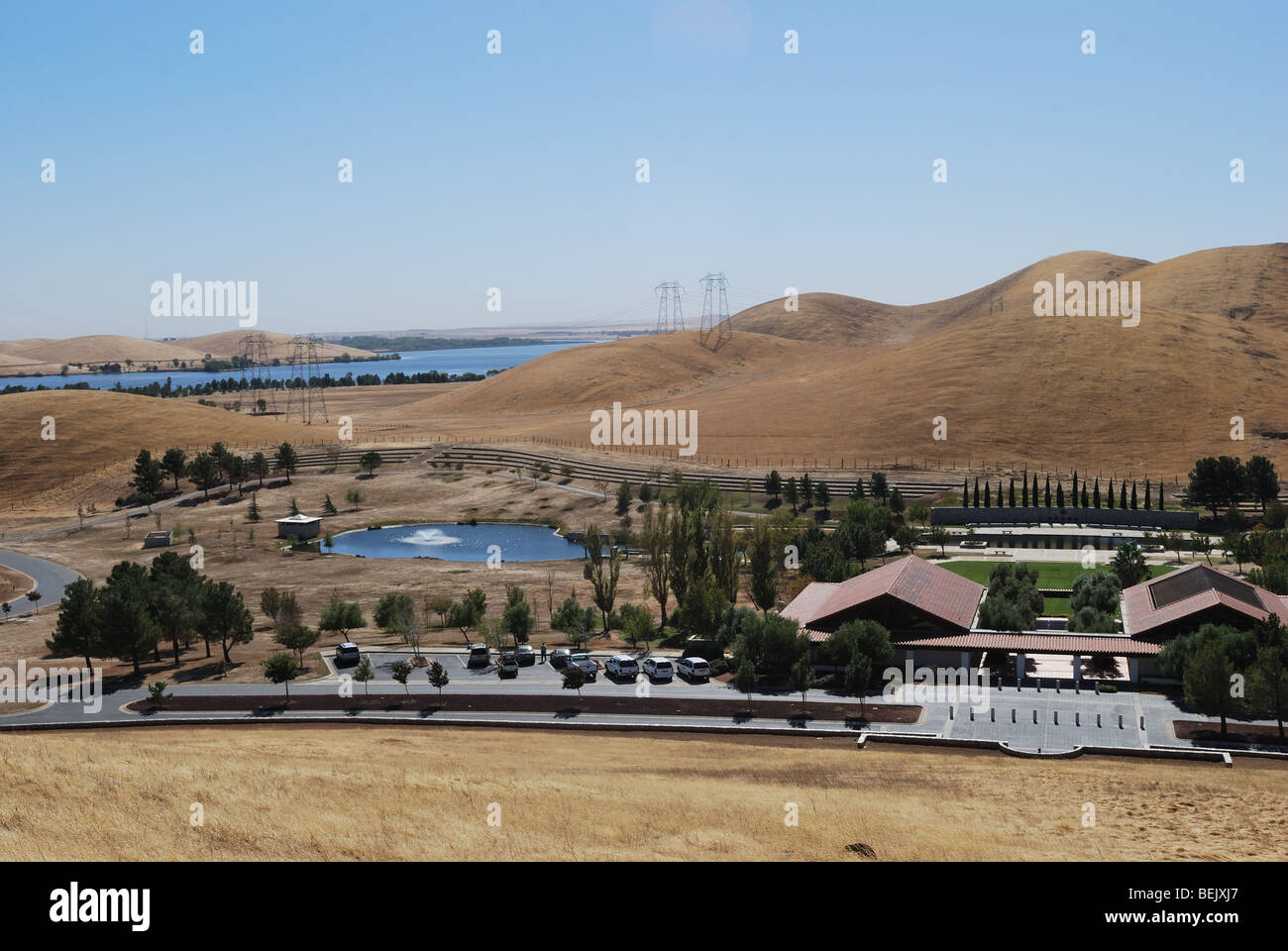 The administration building at the San Joaquin National Cemetery, Santa ...