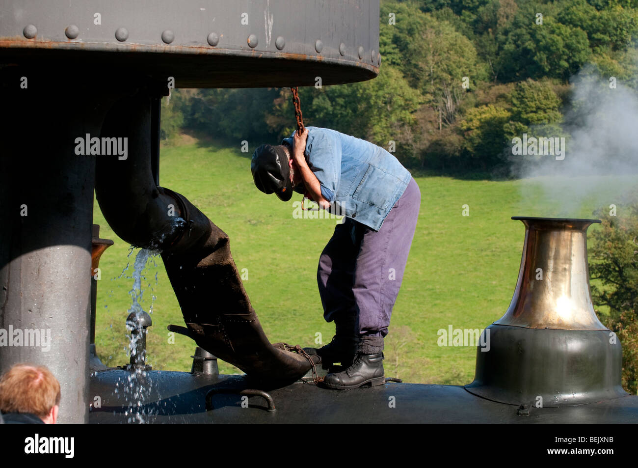 Steam locomotive water tower hi-res stock photography and images - Alamy
