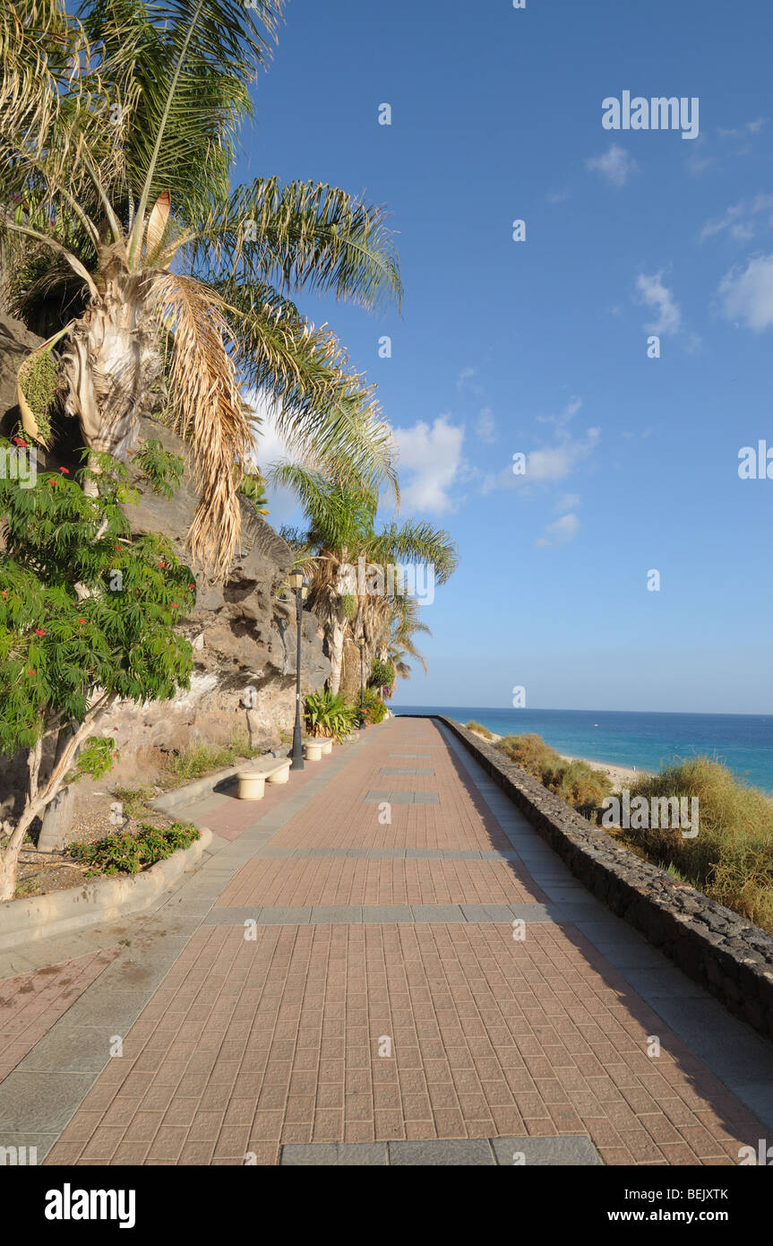 Promenade in Morro Jable, Canary Island Fuerteventura, Spain Stock ...