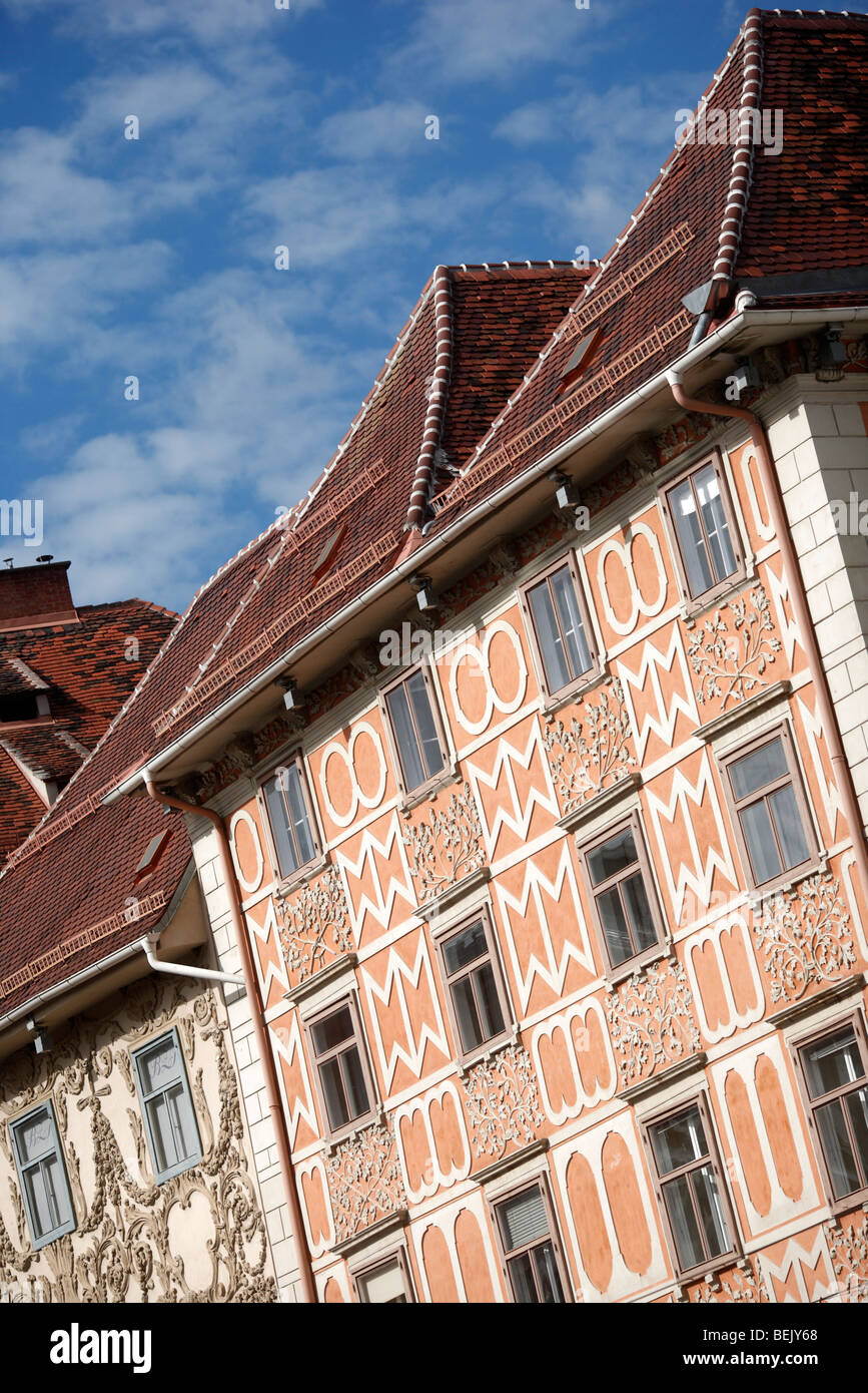 Buildings in Hauptplatz in the city of Graz in Austria Stock Photo - Alamy