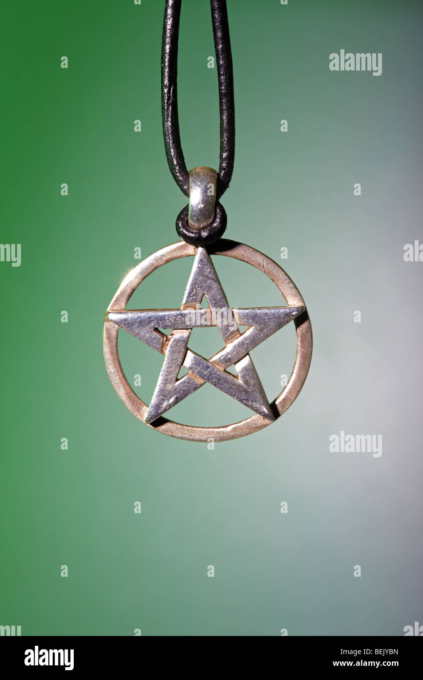 Silver pentagram pendant hi-res stock photography and images - Alamy