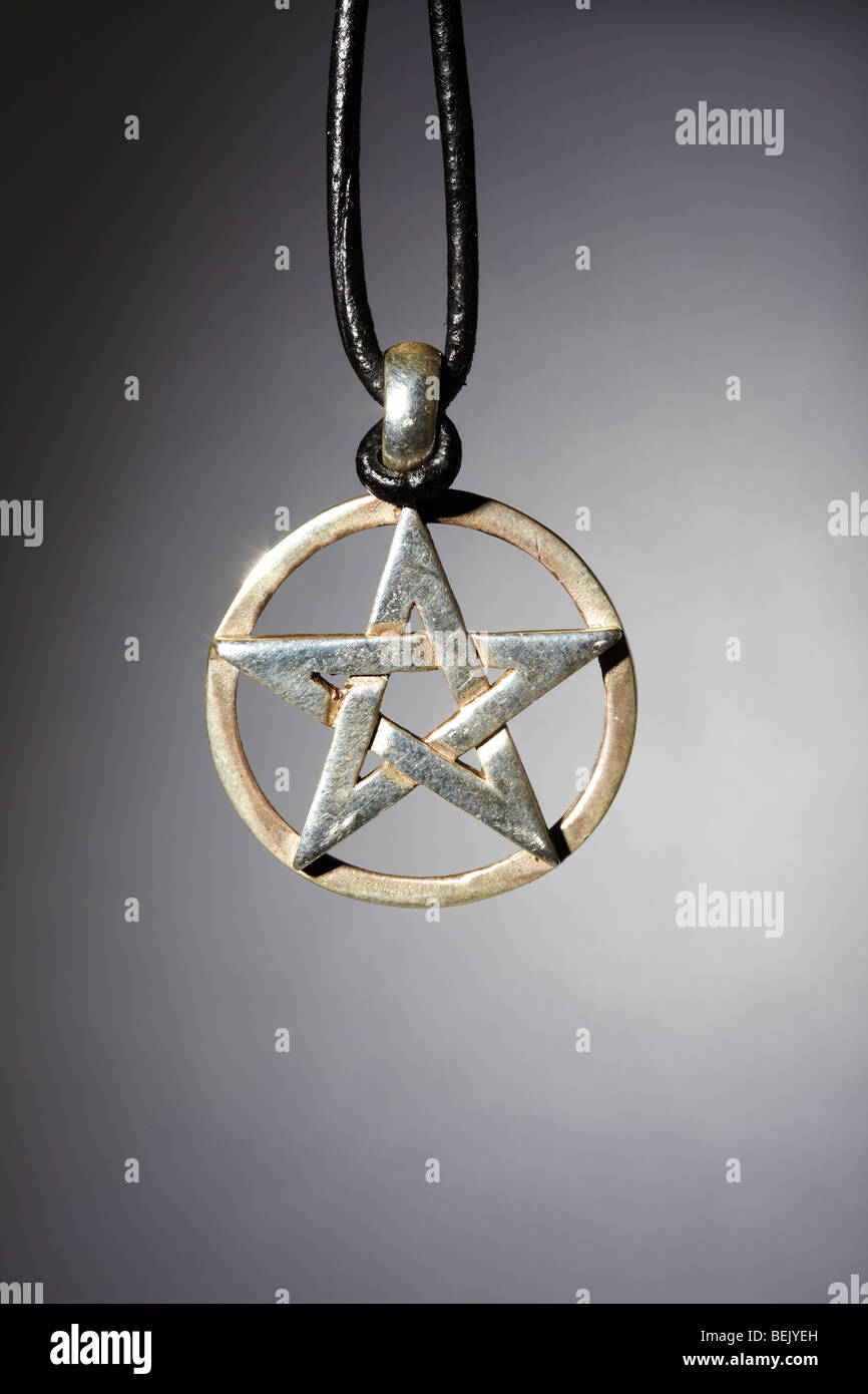 Silver pentagram pendant hi-res stock photography and images - Alamy