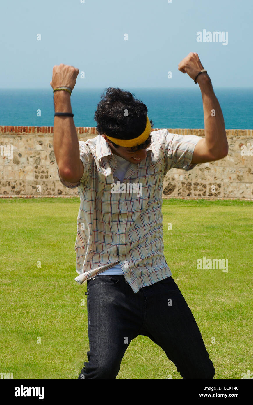 Young man looking excited Stock Photo - Alamy