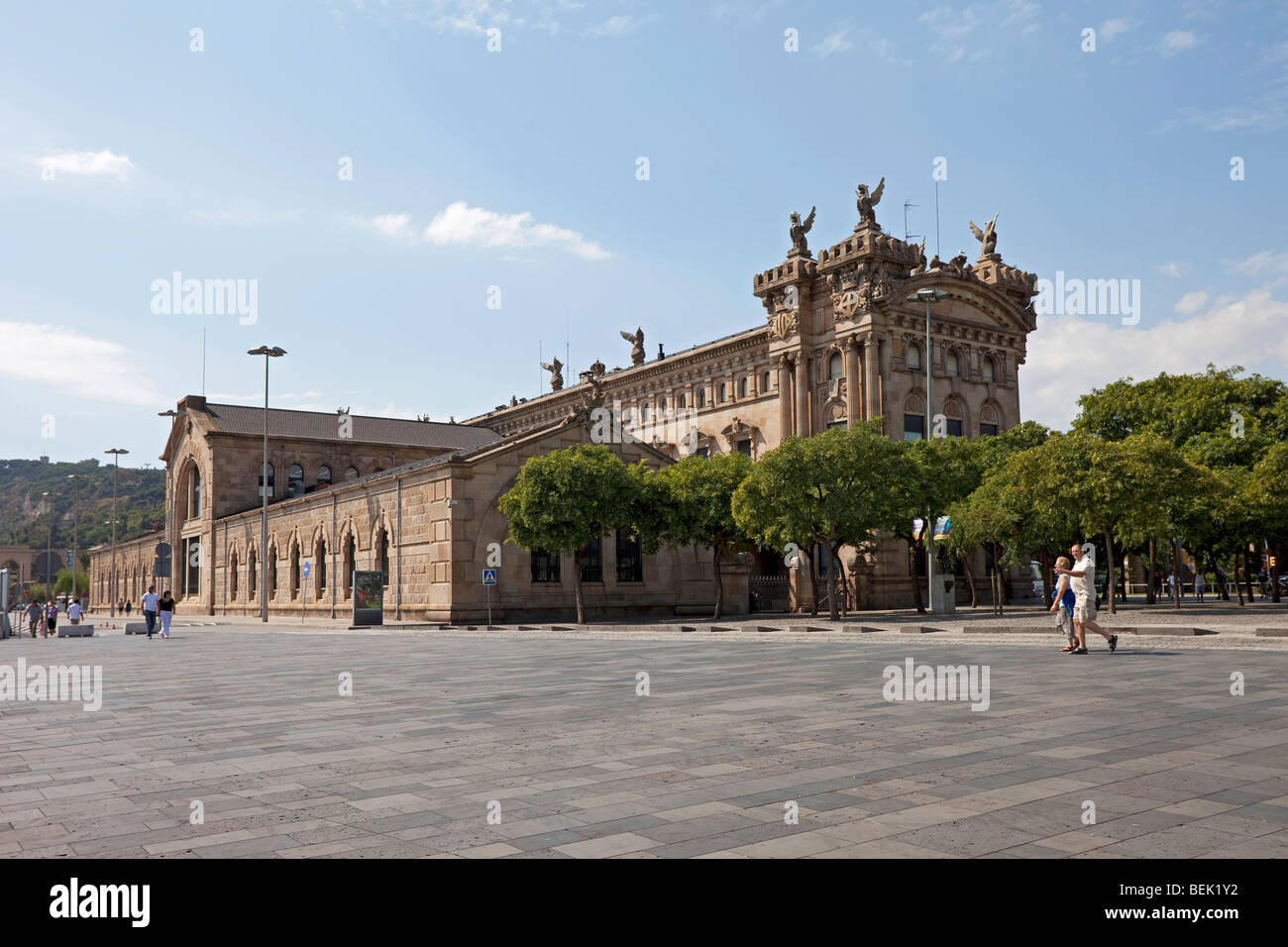 Barcelona Port Vell Aduana building old customs building Stock Photo ...