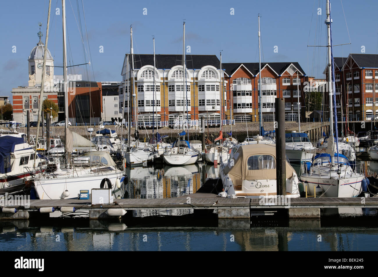 Town Quay Southampton waterfront and port southern England UK Stock ...