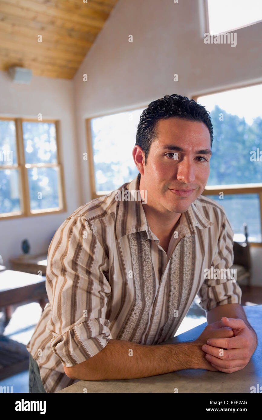 Portrait of a mid adult man smiling Stock Photo - Alamy