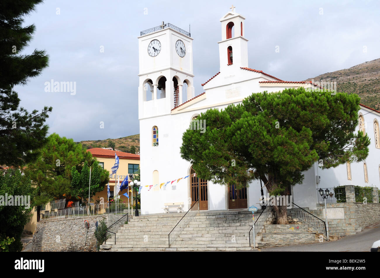 Greek Orthodox Church Old Nea Styra Evia Greece Stock Photo - Alamy