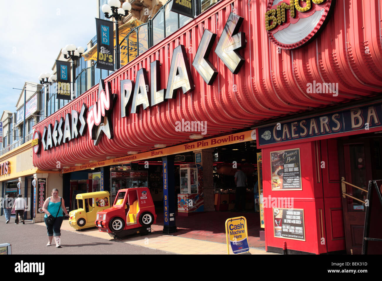 Caesar's Fun Palace Amusement Arcade, Great Yarmouth Stock Photo - Alamy