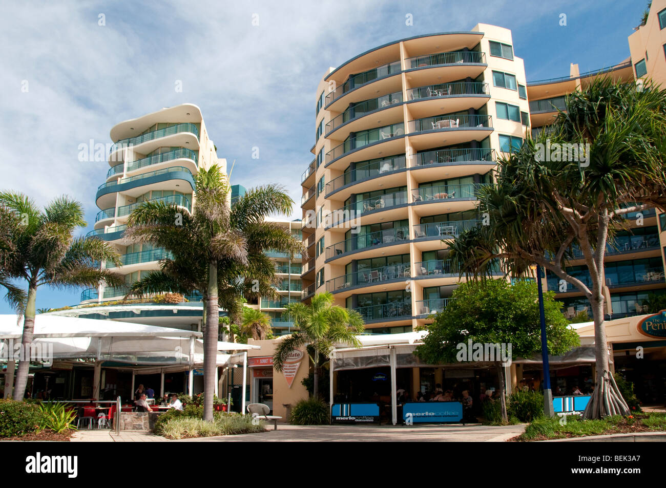 The Esplanade at Mooloolaba on the Sunshine Coast, Queensland ...