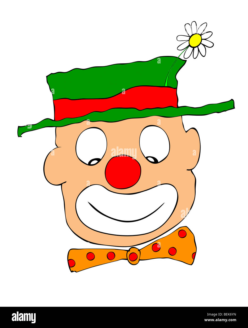 Clown face cartoon hi-res stock photography and images - Alamy