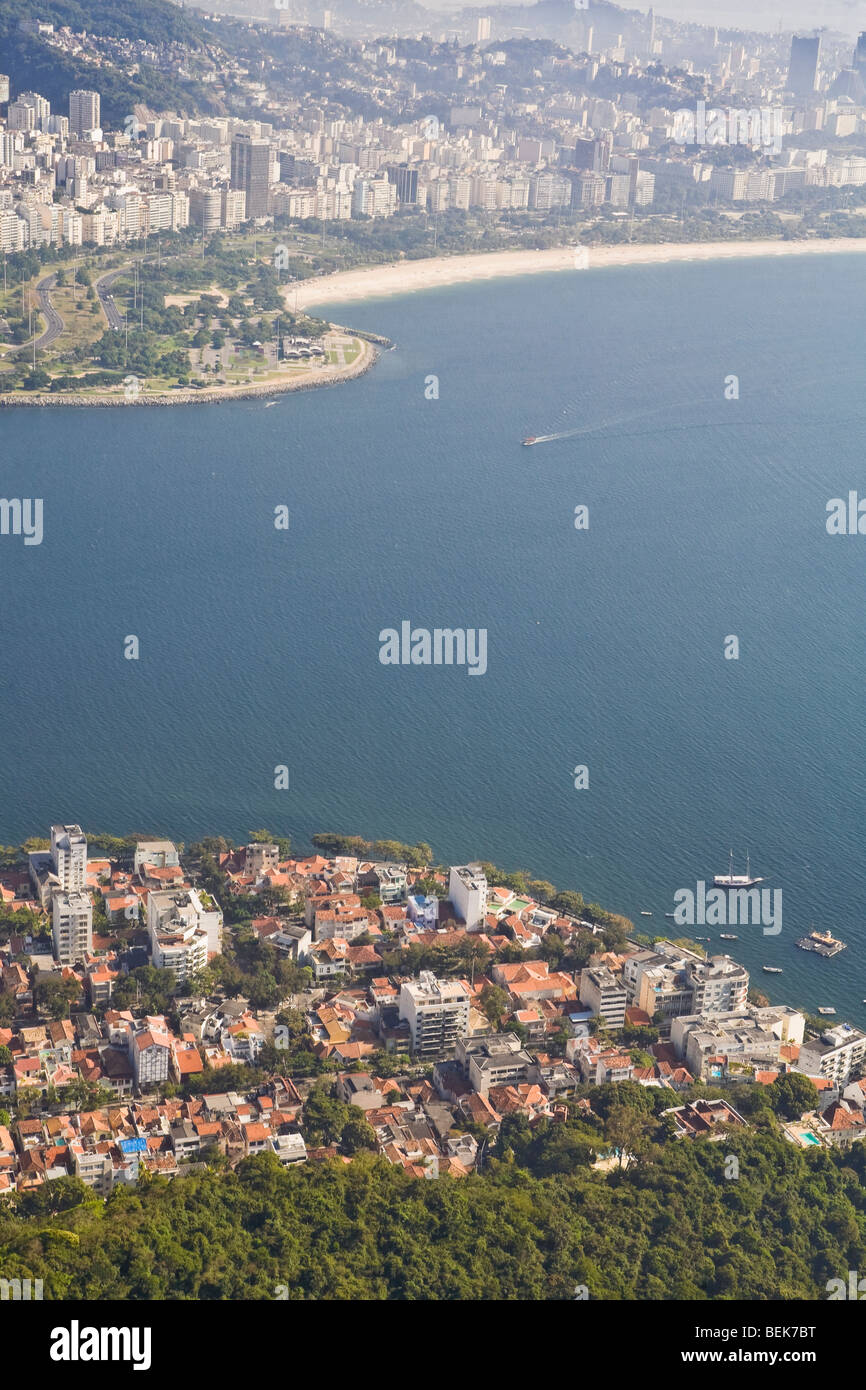 Buildings at the waterfront, Guanabara Bay, Rio de Janeiro, Brazil ...