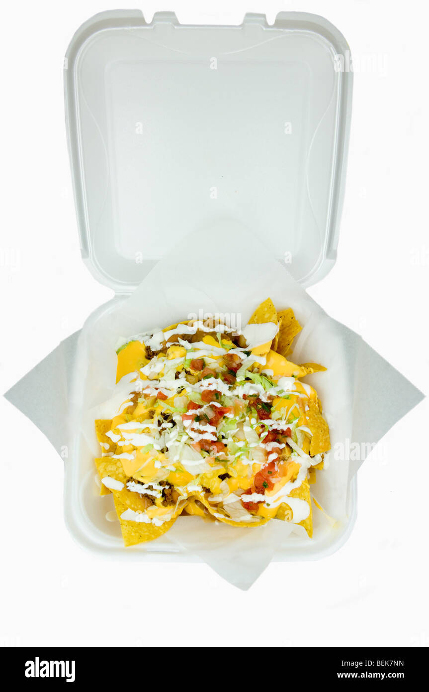 Mexican nachos sour cream Cut Out Stock Images & Pictures - Alamy