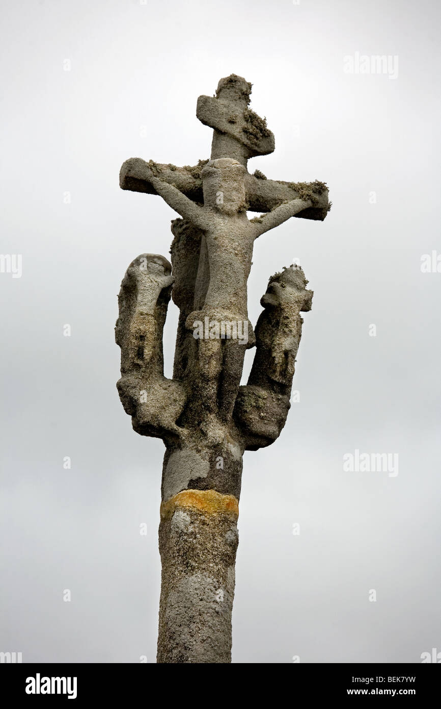 Cross, Brittany, France Stock Photo - Alamy