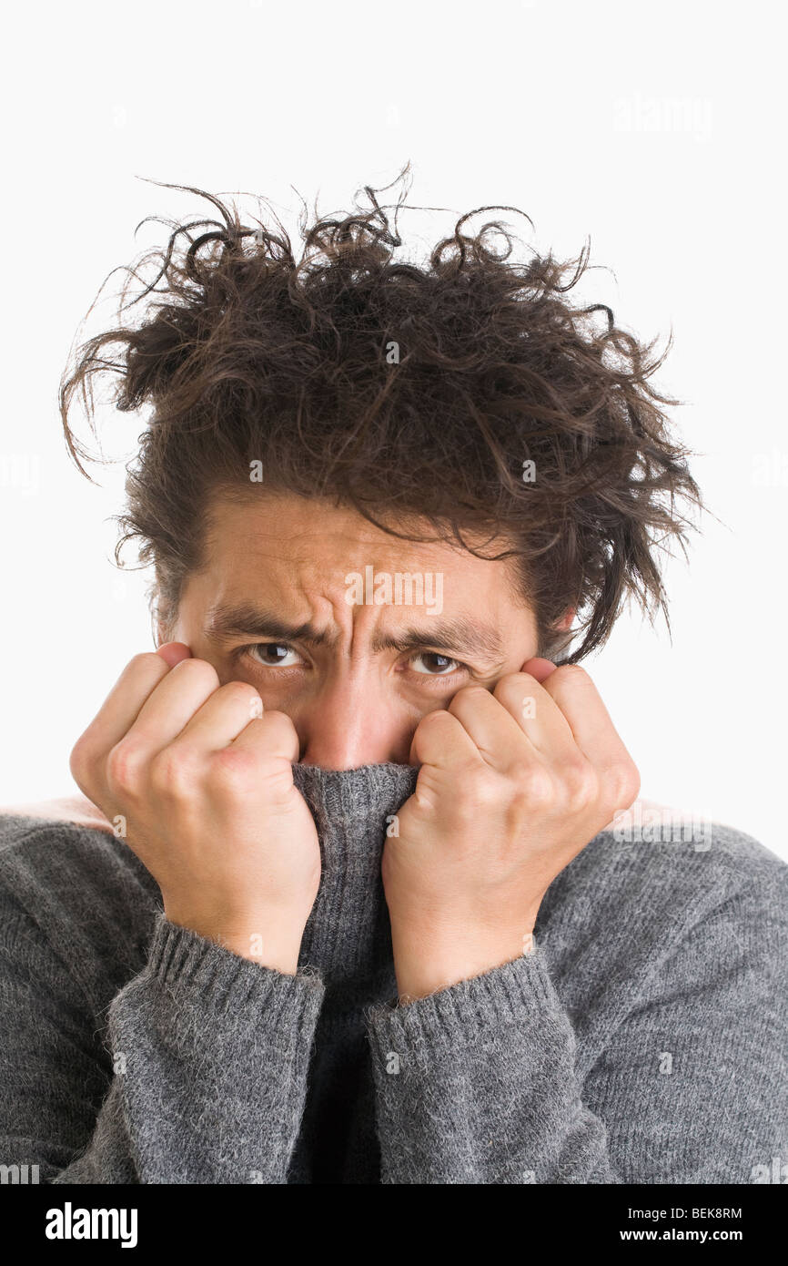 Man looking sick Stock Photo - Alamy