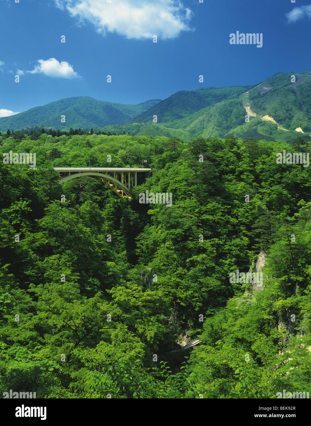 Bridge over mountain valley hi-res stock photography and images - Alamy