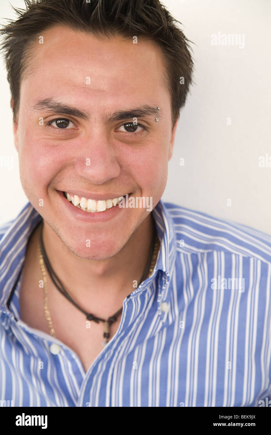 Portrait of a man smiling Stock Photo - Alamy