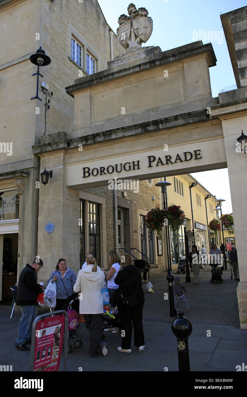 The Borough Parade in Chippenham Wiltshire Stock Photo - Alamy