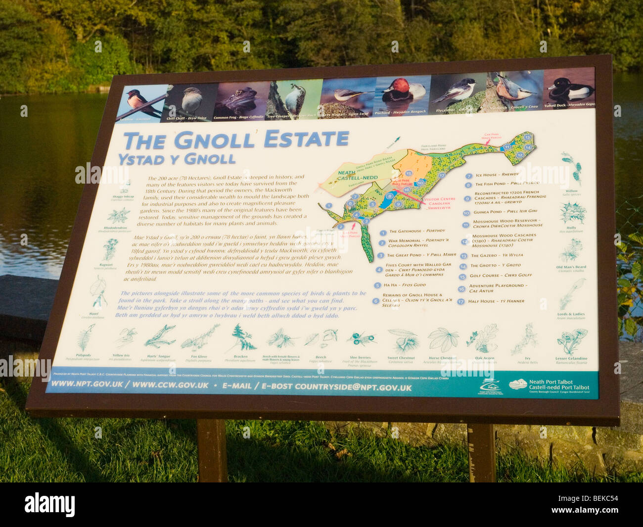 The Gnoll Estate Country Park in Neath, Port Talbot Wales UK Stock ...