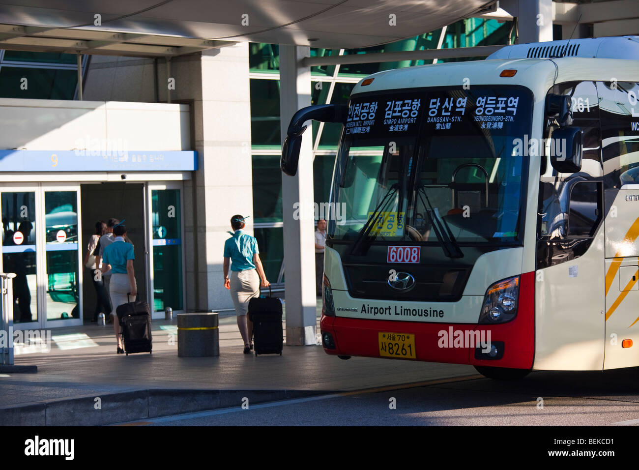 Airport Express Bus at Incheon International Airport in Seoul South ...
