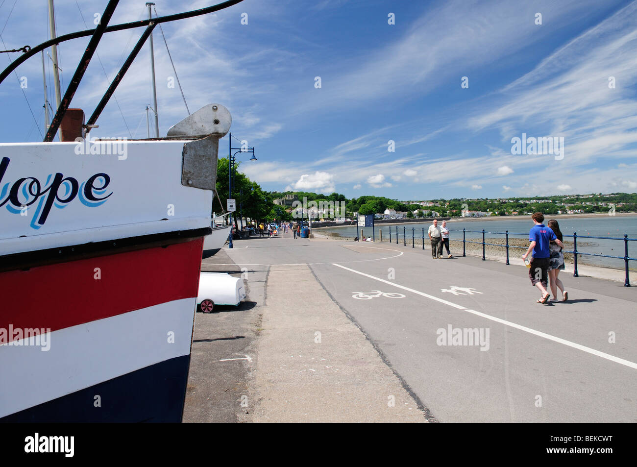 The Promenade at The Mumbles Stock Photo - Alamy