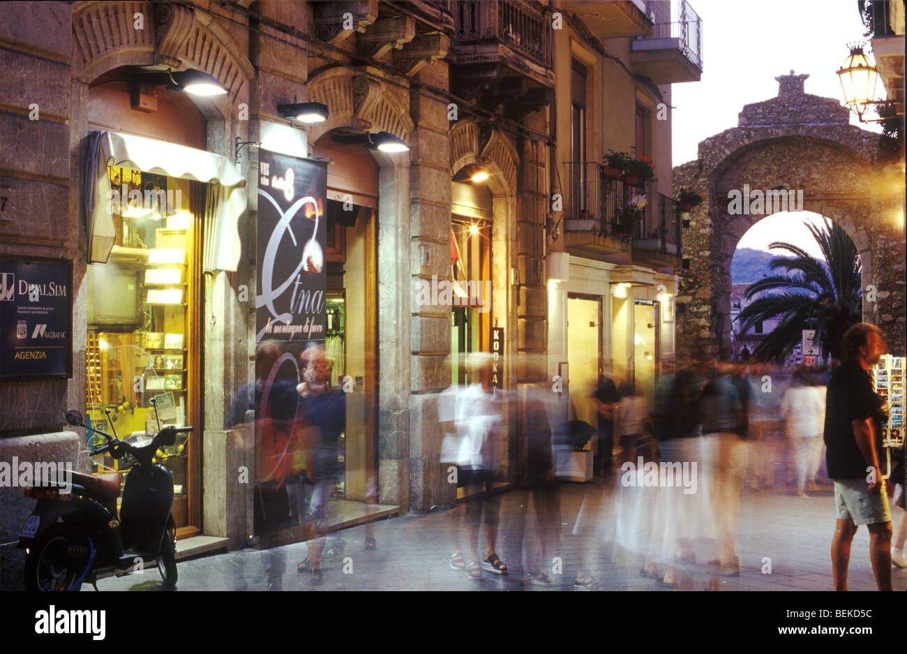 Sicily taormina night hi-res stock photography and images - Alamy
