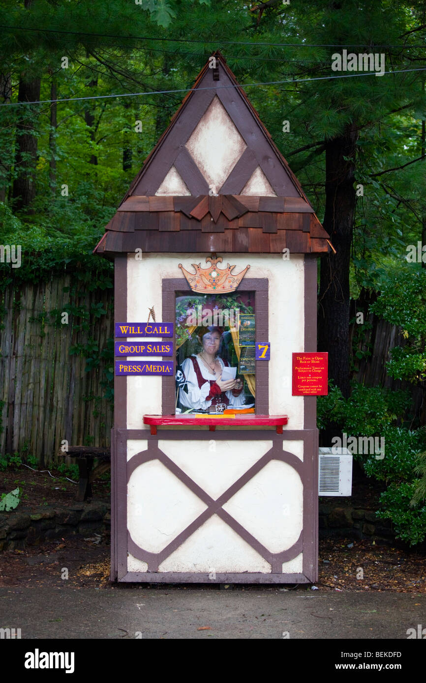 Entance Ticket Booth at Renaissance Fair in Tuxedo, New York Stock ...