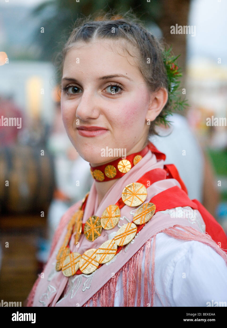 Woman dressed in croatian dress hi-res stock photography and images - Alamy