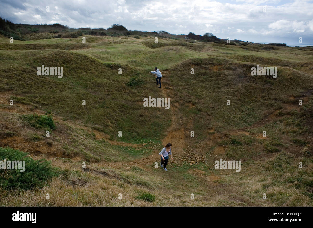 Normandy France WW2 remains German Blockhouse Atlantic Wall Pointe du ...