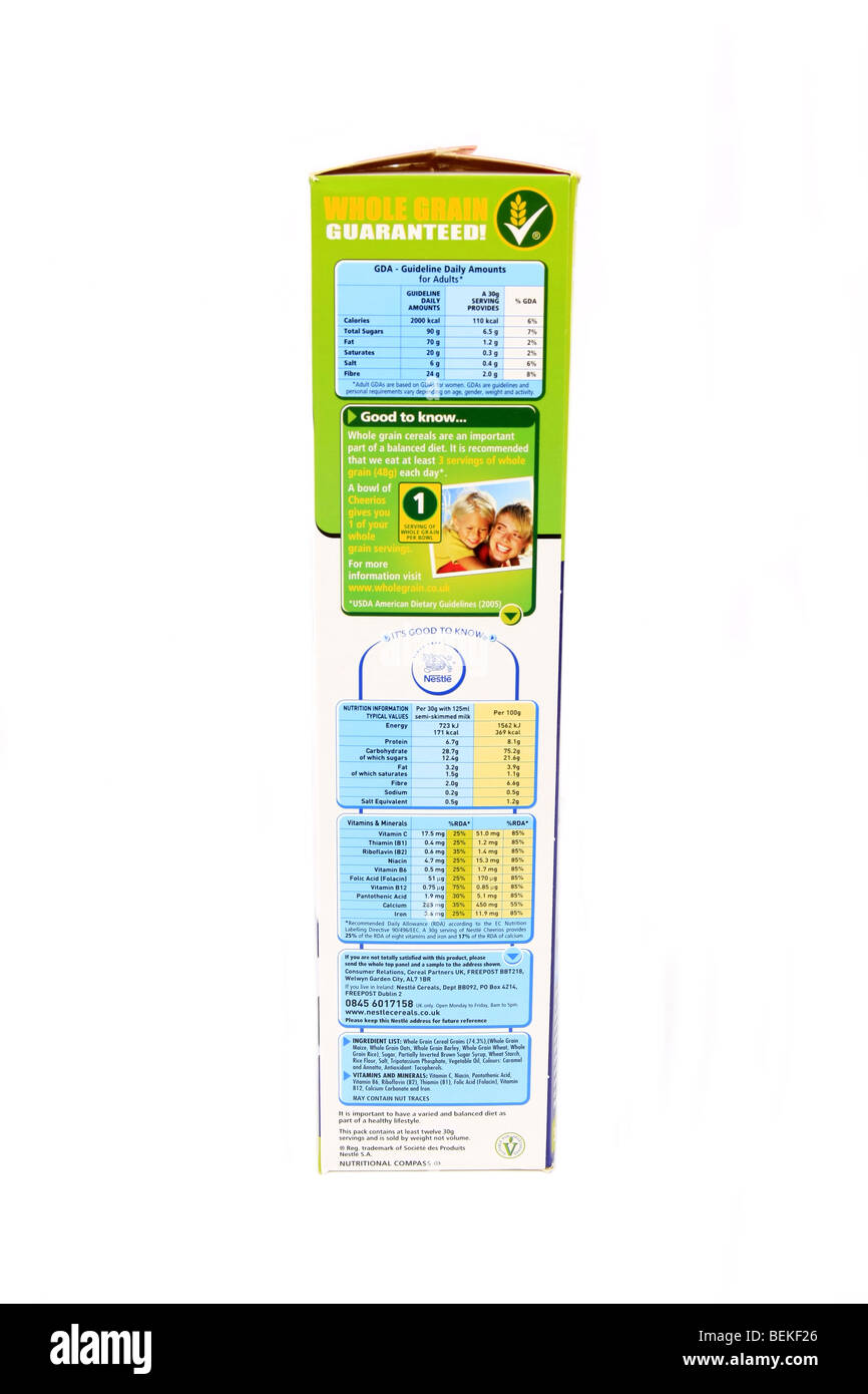 Cheerios box hi-res stock photography and images - Alamy