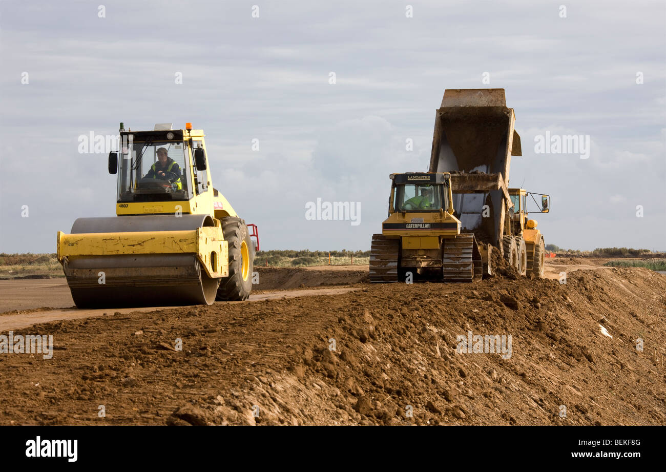Soil being compressed by a roller hi-res stock photography and images ...
