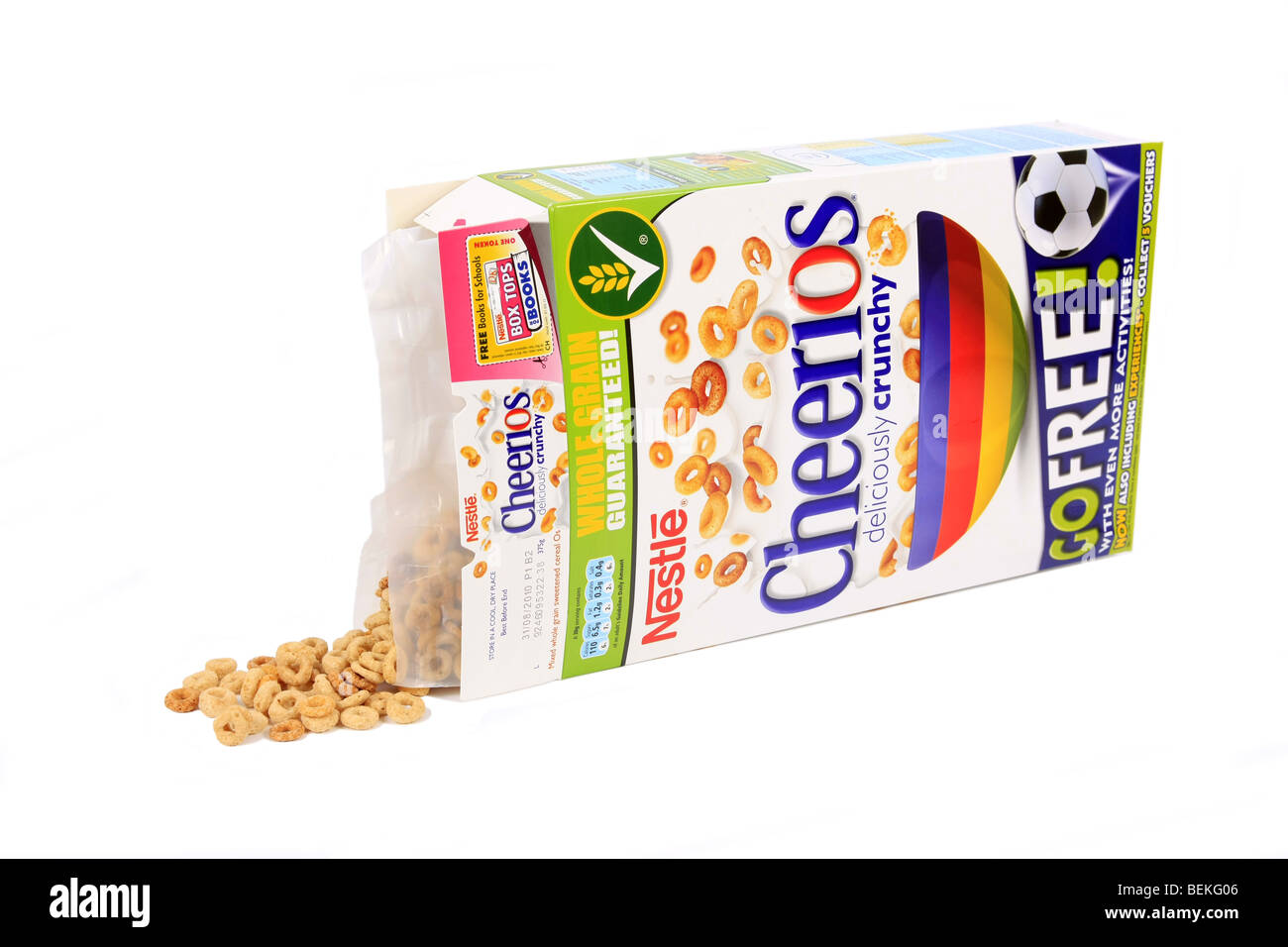 Cereal box white background Cut Out Stock Images & Pictures - Alamy