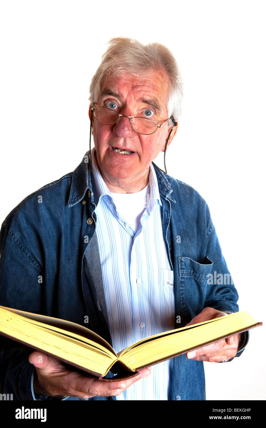 Elderly man telling story hi-res stock photography and images - Alamy