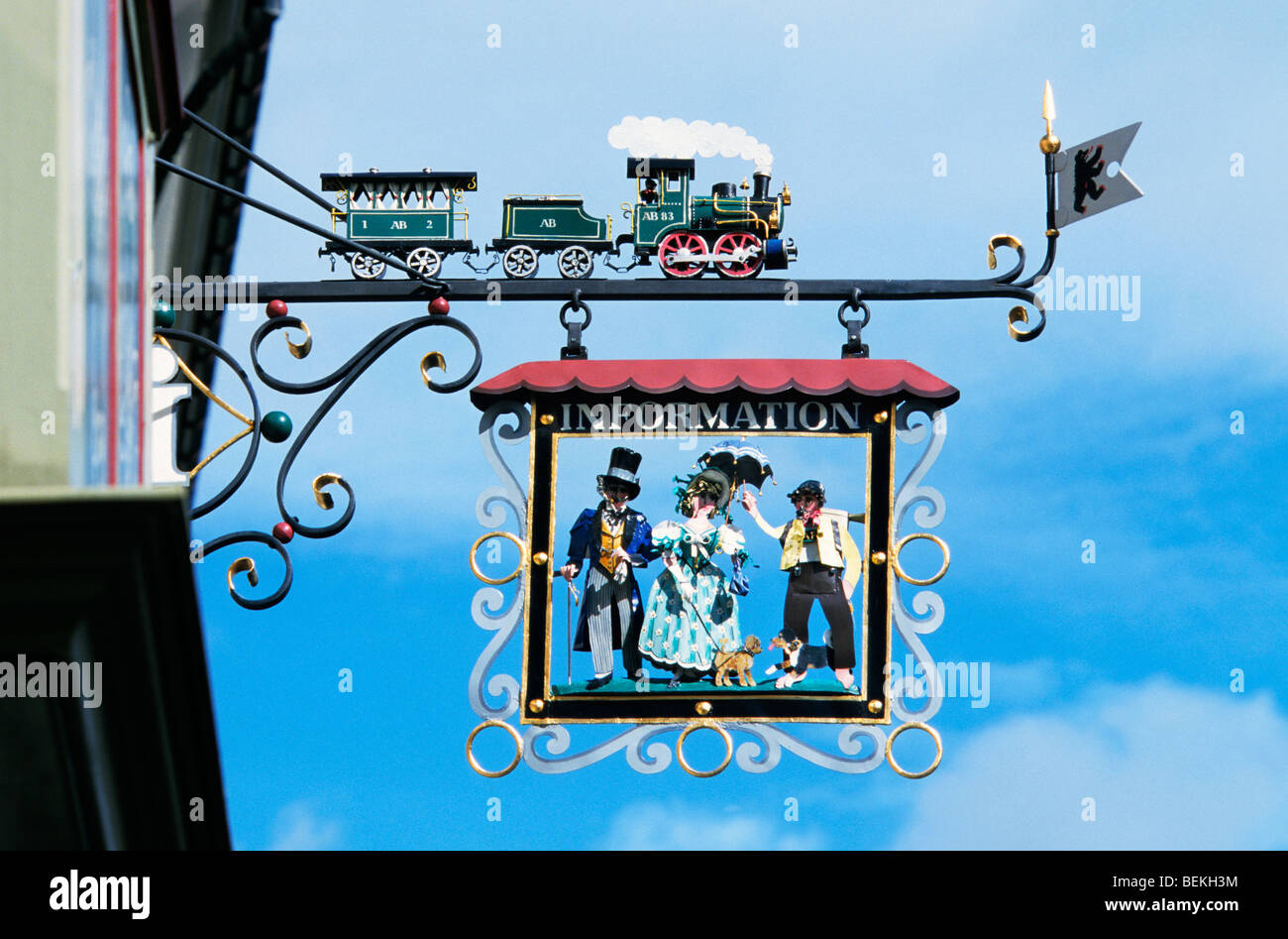 Signboard at Appenzell, Switzerland Stock Photo - Alamy