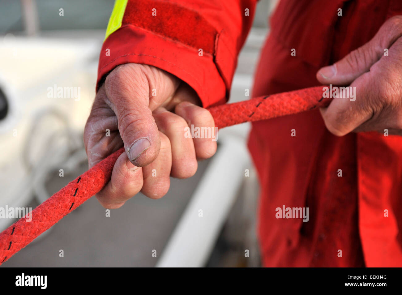Male hands pulling rope hi-res stock photography and images - Alamy