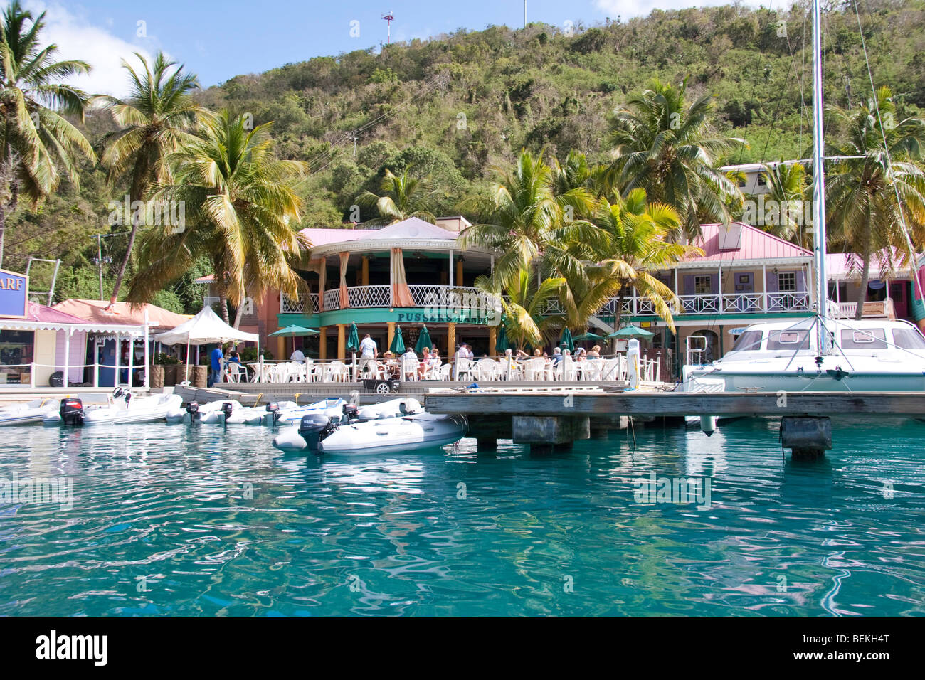 Pusser's Landing at Soper's Hole, BVI Stock Photo - Alamy