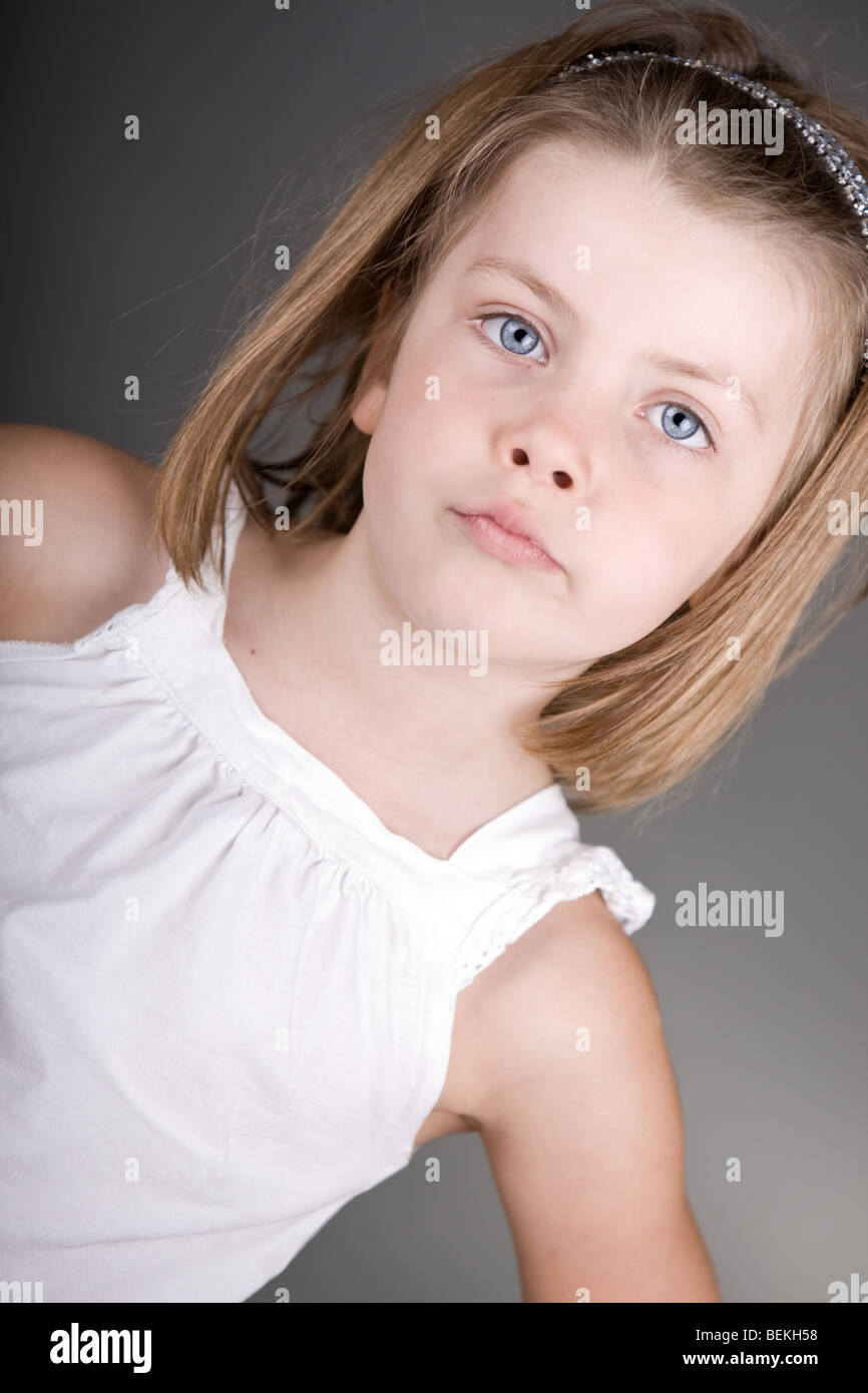 Shot of a Cute Looking Child with Attitude Stock Photo - Alamy