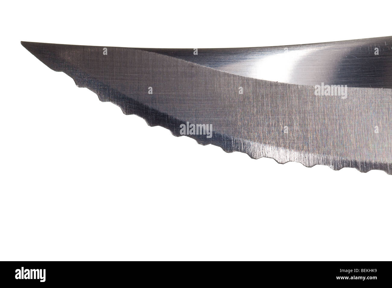 knife edge isolated on a pure white background Stock Photo - Alamy